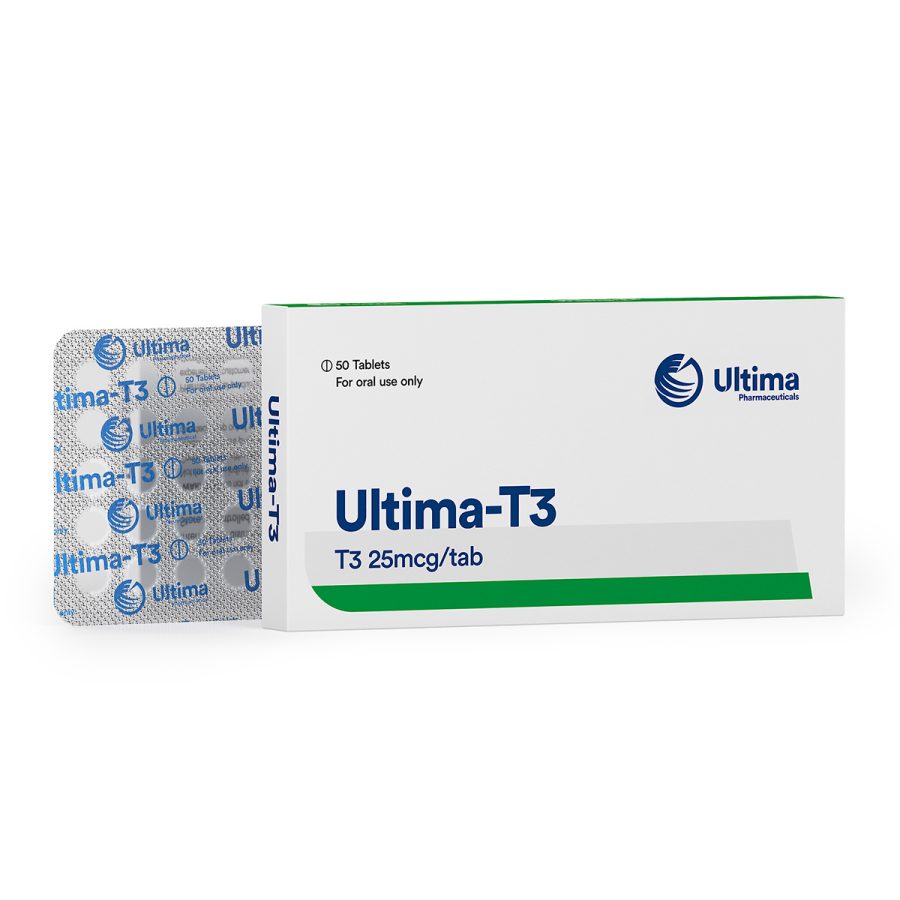 UltimaT3 25mcg 50tabs - UltimaPharma - OxygenGym.org