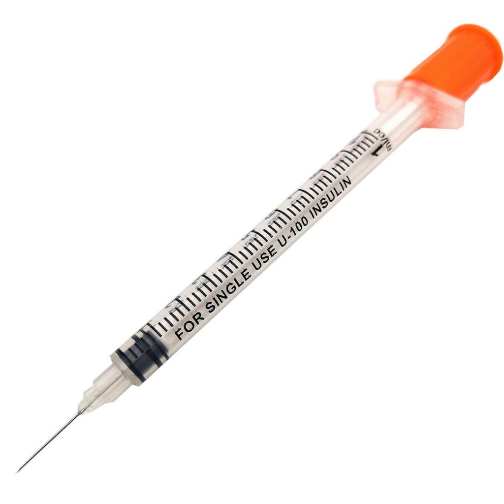 Syringe - 1ml Insulin - 1pcs - OxygenGym.org